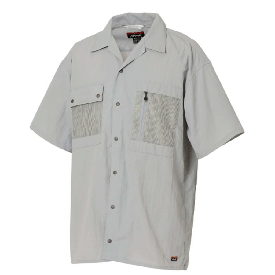 NANGA ナンガ ナイロン タッサー オープンカラー シャツ NYLON TUSSER OPEN COLLAR SHIRT メンズ ...