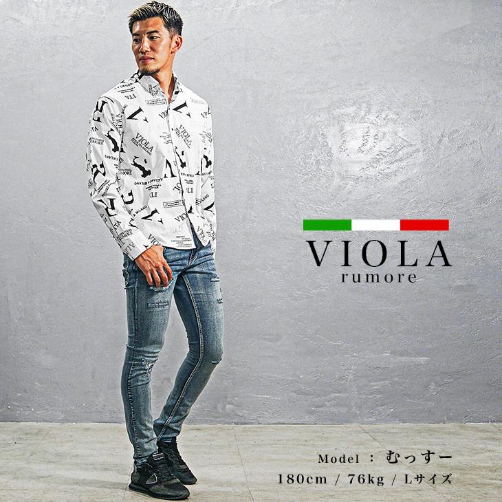 VIOLA rumore（ヴィオラ ルモーレ） ヴィオラ 長袖シャツ メンズ 総柄