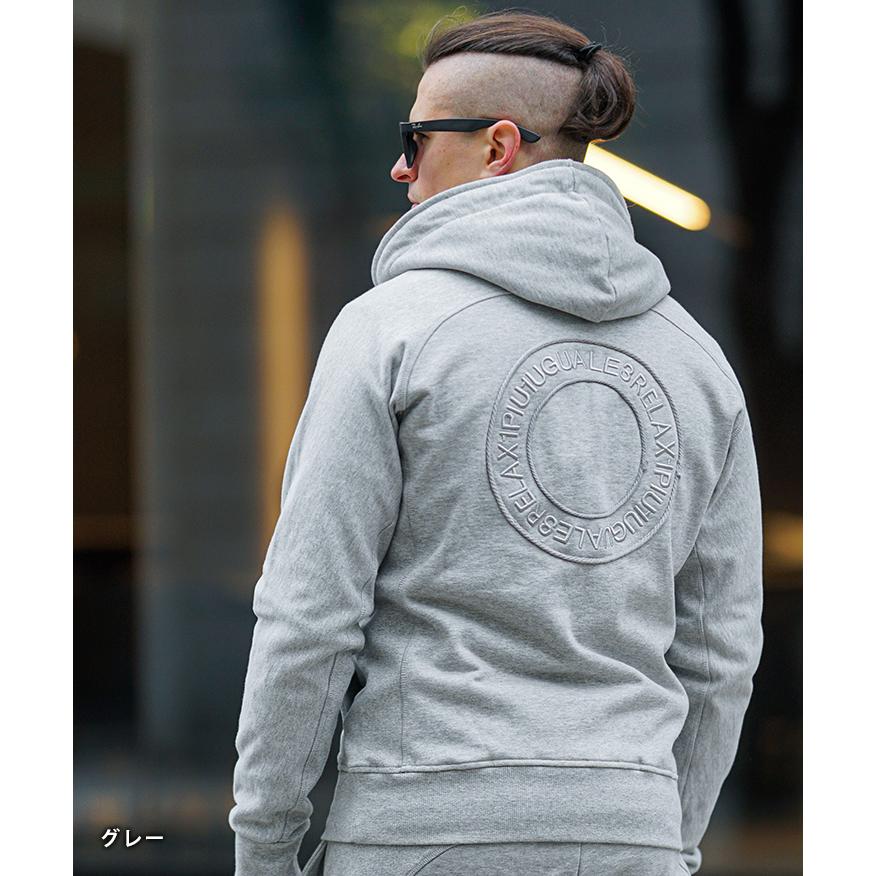 1PIU1UGUALE3 RELAX ウノピュウノウグァーレトレ ジップパーカー