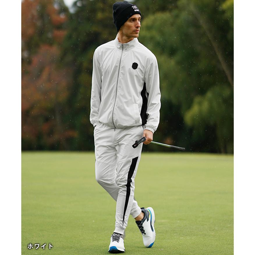 【DIVINER GOLF】  ゴルフ ジャケット ゴルフウェア メンズ ブルゾン ブランド 冬 スタンドジャケット 白 透け防止 羽織り ダブルジップ ストレッチ 細身 スリム 裏地 切り替え ホワイト ブラック チャコール 大きいサイズ XL XXL ジョーカー JOKER ゴルフ ディバイナーゴルフ DIVINER GOLF（ディバイナー ゴルフ） 【DIVINER GOLF】 ゴルフ