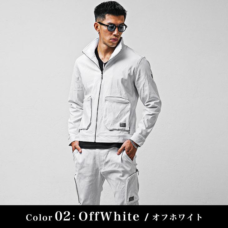 VIOLA rumore ヴィオラ セットアップ メンズ 春 ブランド ブルゾン 総柄 カーゴパンツ 春秋 上下セット ちょいワル お兄系 ...