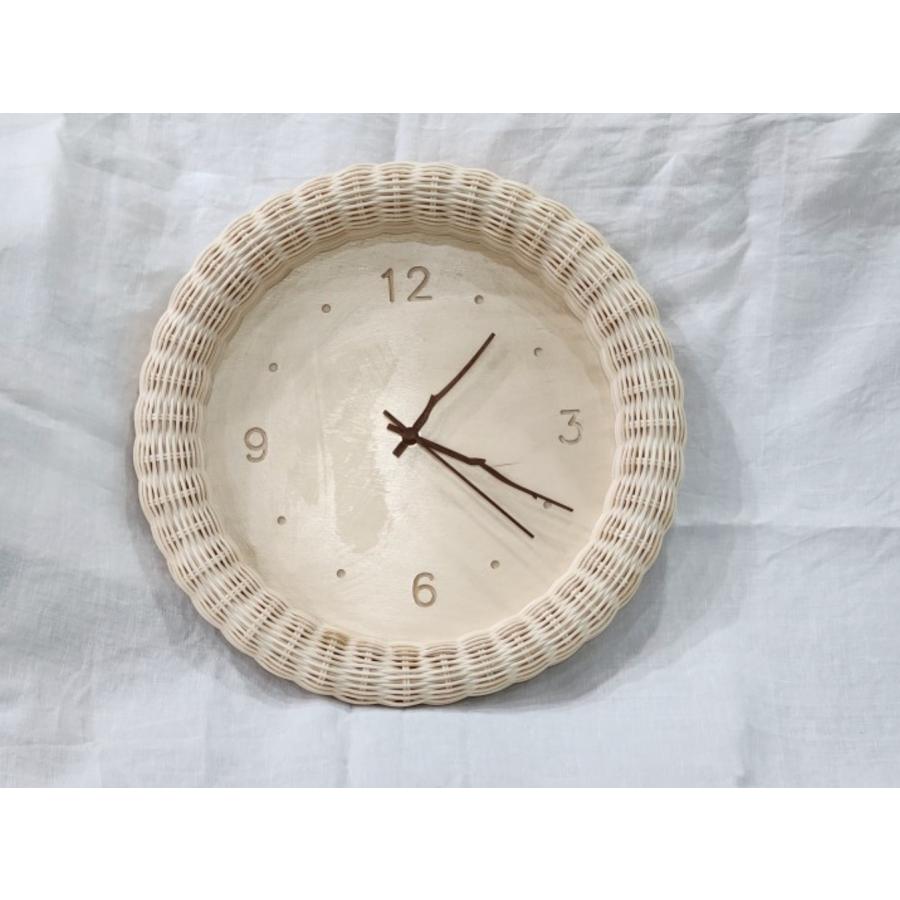 壁時計 ラタン 100％ ハンドメイド 手作り ロマンチック レトロ 感性 インテリア 高級 ホーム カフェ クリニック リビング ショップ ...