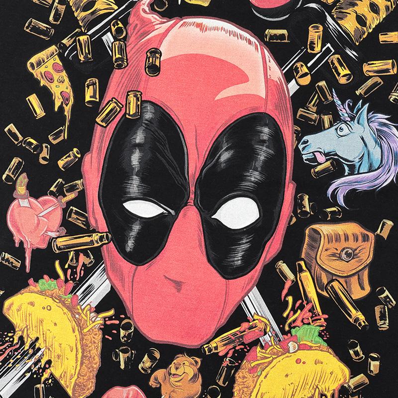 MARVEL デッドプール Tシャツ メンズ 半袖 マーベル レディース DEADPOOL スパイダーマン アメコミ キャラクター グッズ ダンス ペアルック 誕生日プレゼント ...