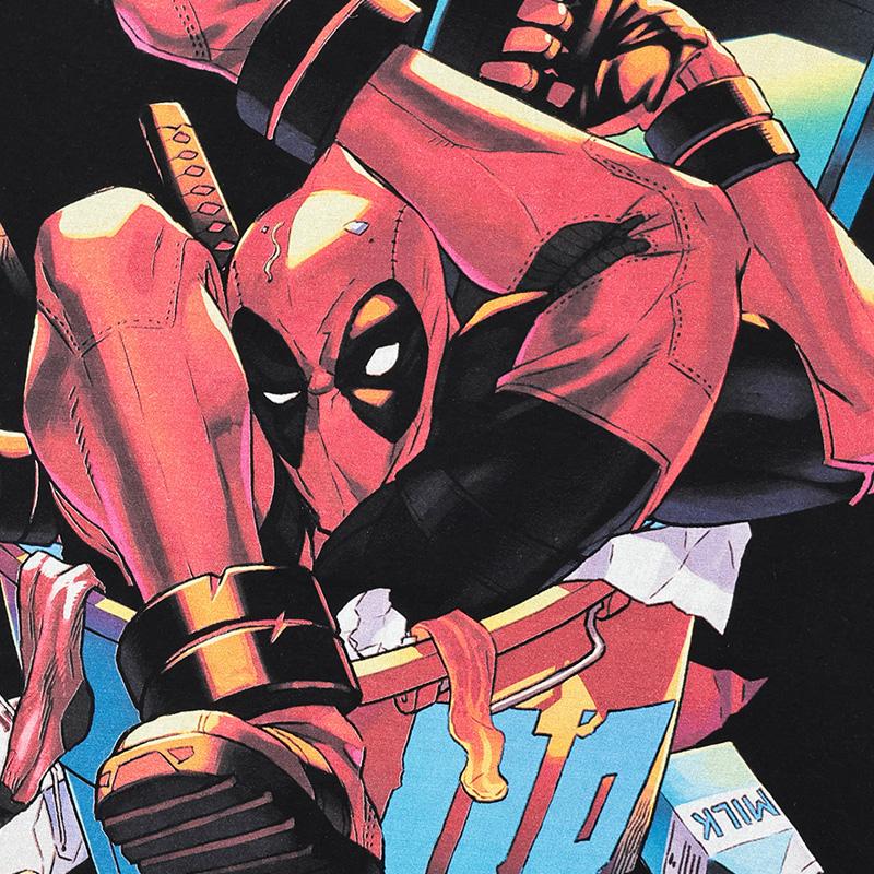 MARVEL デッドプール Tシャツ メンズ 半袖 マーベル レディース DEADPOOL スパイダーマン アメコミ キャラクター グッズ ダンス ペアルック 誕生日プレゼント ...