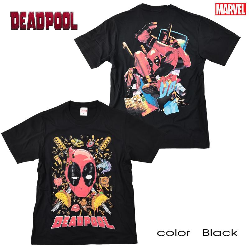 MARVEL デッドプール Tシャツ メンズ 半袖 マーベル レディース DEADPOOL スパイダーマン アメコミ キャラクター グッズ ダンス ペアルック 誕生日プレゼント ...