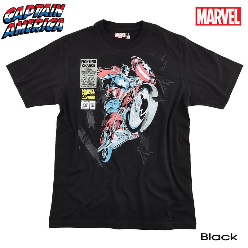MARVEL キャプテンアメリカ マーベル Tシャツ メンズ 半袖 レディース アベンジャーズ スパイダーマン アメコミ キャラクター グッズ ダンス プレゼント : EVERSOUL ...