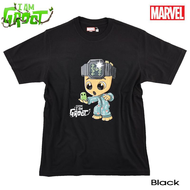 MARVEL マーベル Tシャツ メンズ 半袖 GROOT レディース グルート アベンジャーズ スパイダーマン アメコミ グッズ ギフト ペアルック 誕生日プレゼント : EVERSOUL ...