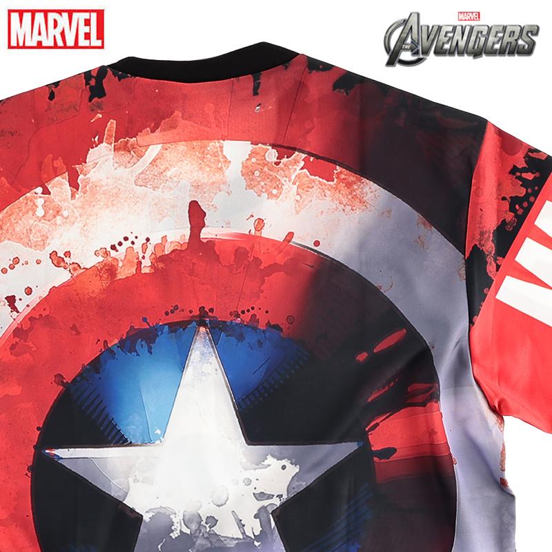 MARVEL キャプテンアメリカ マーベル Tシャツ メンズ 半袖 レディース アベンジャーズ スパイダーマン アメコミ キャラクター グッズ ダンス プレゼント : EVERSOUL ...