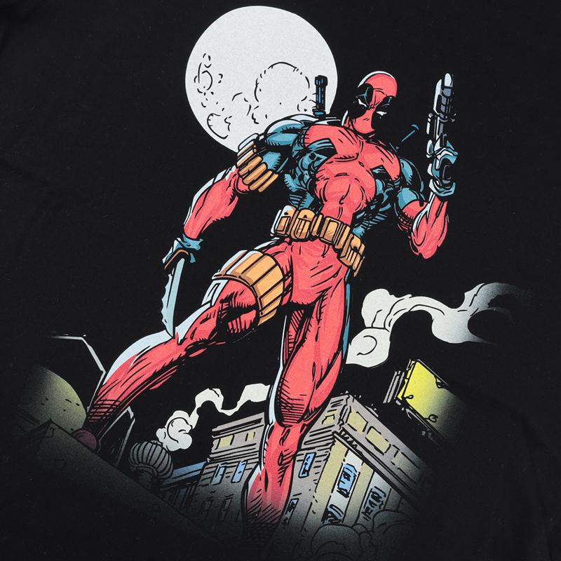 MARVEL デッドプール Tシャツ メンズ 半袖 マーベル レディース DEADPOOL スパイダーマン アメコミ キャラクター グッズ ダンス ペアルック 誕生日プレゼント ...