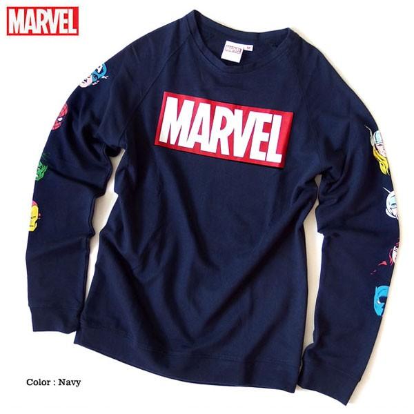 MARVEL スウェットシャツ マーベル ロンT メンズ 長袖 ロゴ 厚手 スパイダーマン アイアンマン プリント リブ ラグラン : EVERSOUL PLUS メンズファッション - 通販 ...