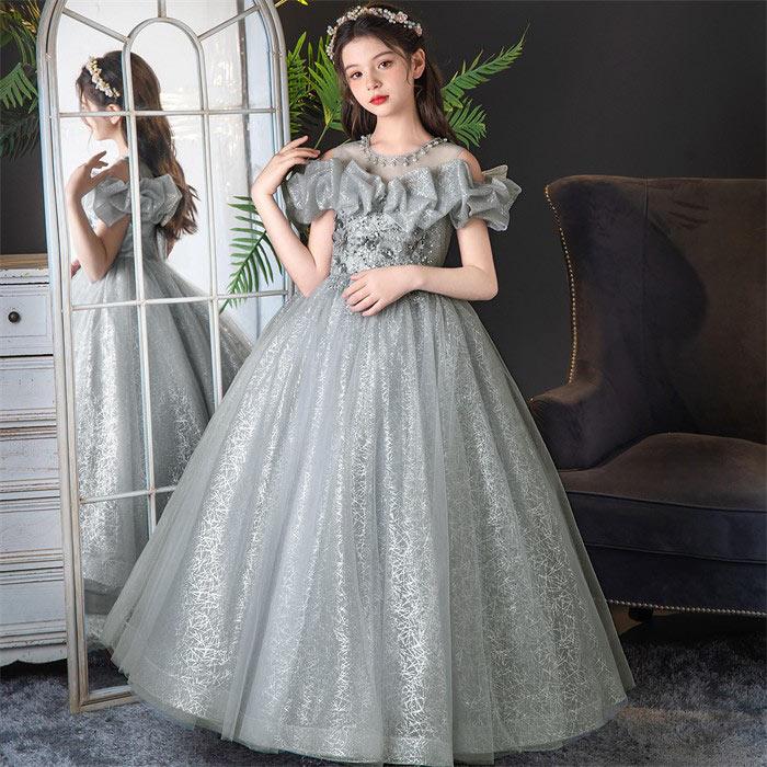 ドレス 発表会 結婚式 女の子 ピアノ発表会 120 130 140 150 160 170