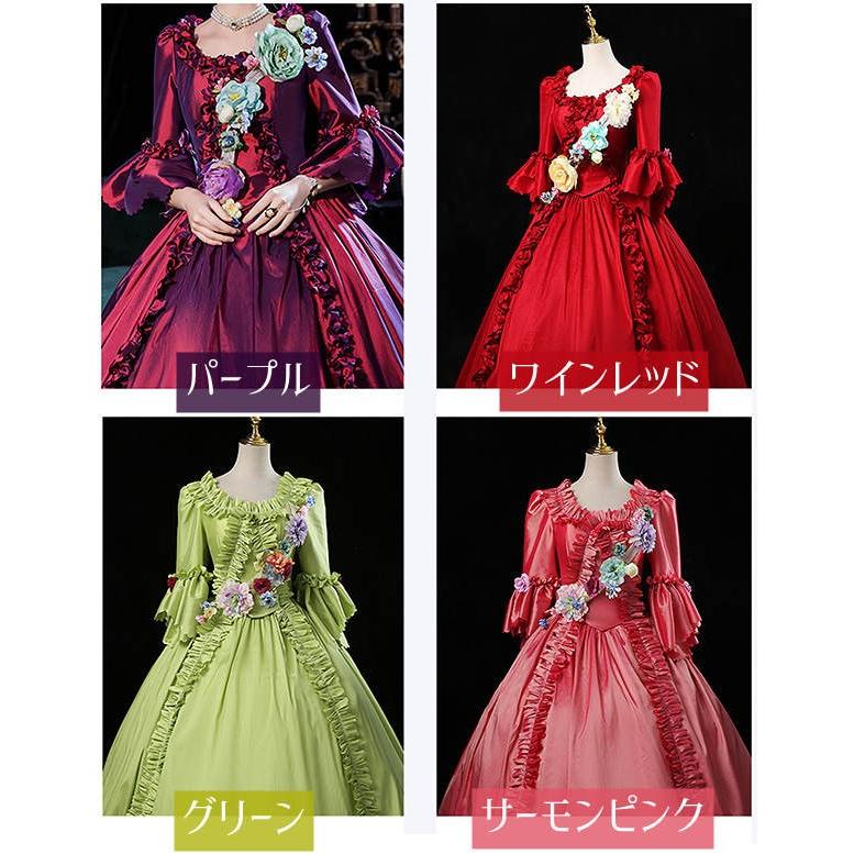 ドレス レディース ロングドレス 貴族ドレス 中世ヨーロッパ お姫様
