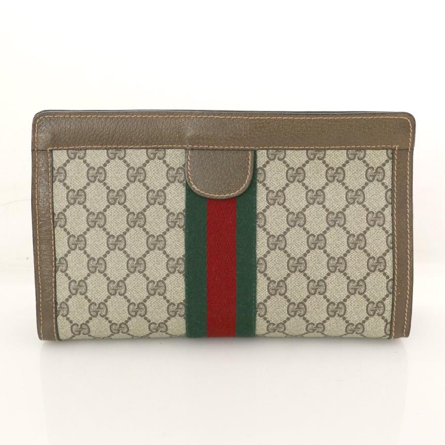 グッチ GUCCI シェリー ブラウン PVC レザー オールドグッチ セカンド