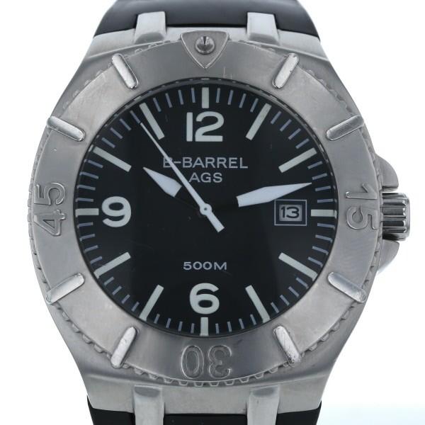 B-BARREL AGS 500m ダイバーウォッチ BB880 クオーツ ブラック 文字盤 3針式 メンズ 腕時計 【mo】【中古 ...