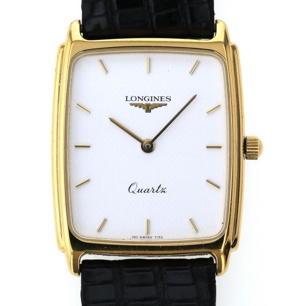 ロンジン LONGINES スクエア クォーツ 7152 クオーツ ホワイト 文字盤 2針式 メンズ 腕時計 【kk】【中古】 : Everydaygoldrush - 通販 - Yahoo ...
