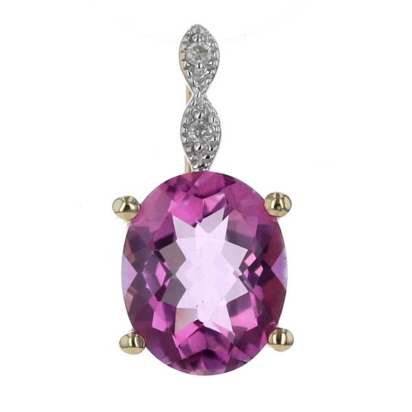 DNYC ダニアオブニューヨーク K10YG WG イエローゴールド ホワイト トップ ダイヤモンド ピンクトパーズ 【新品仕上済】【af】【中古】 : Everydaygoldrush ...