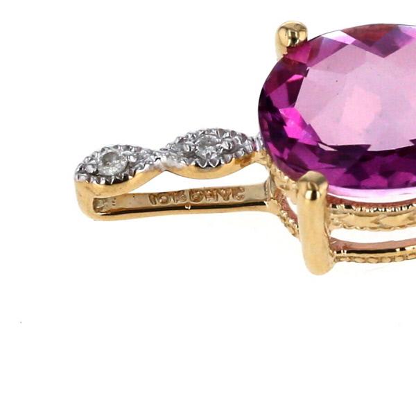 DNYC ダニアオブニューヨーク K10YG WG イエローゴールド ホワイト トップ ダイヤモンド ピンクトパーズ 【新品仕上済】【af】【中古】 : Everydaygoldrush ...