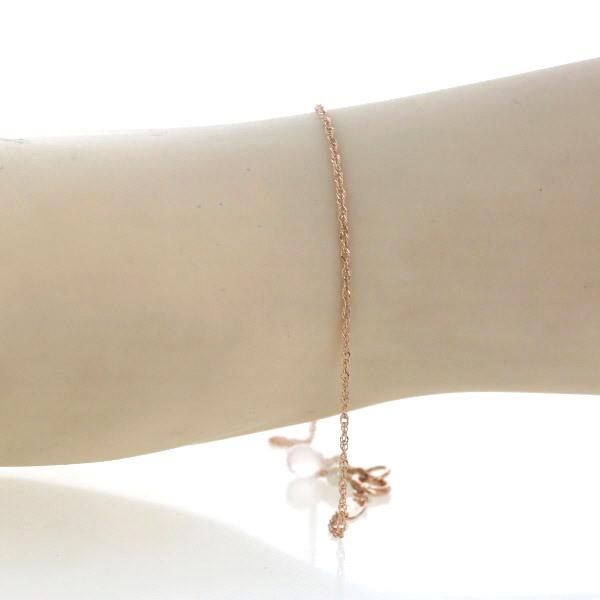 ヨンドシー 4°C K10PG ピンクゴールド ブレスレット ローズクォーツ ベビーパール 真珠 ブリオレット 雫 16cm【新品仕上済】【af】【中古】 :4000025801201061 ...