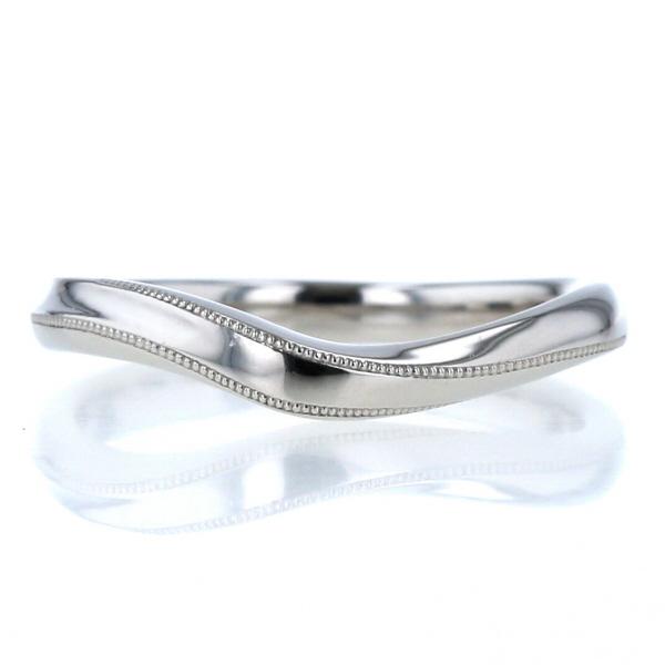 I-PRIMO アイプリモ Pt950 プラチナ リング アピアスプレーン カーブバンド ミル打ち ウェーブ シンプル 指輪 15号 箱【新品仕上済】【pa】【中古 ...