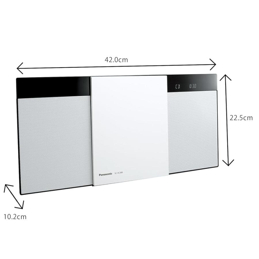 パナソニック ミニコンポ SC-HC300-W : 高屋物産 - 通販 - Yahoo!ショッピング