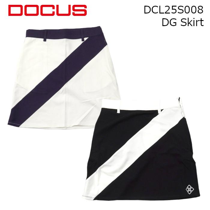 DOCUS ゴルフウェア ドゥーカス DG スカート 2025 春夏 レディース オフホワイト/ブラック DCL25S008 Skirt : Evolvin - 通販 - Yahoo!ショッピング