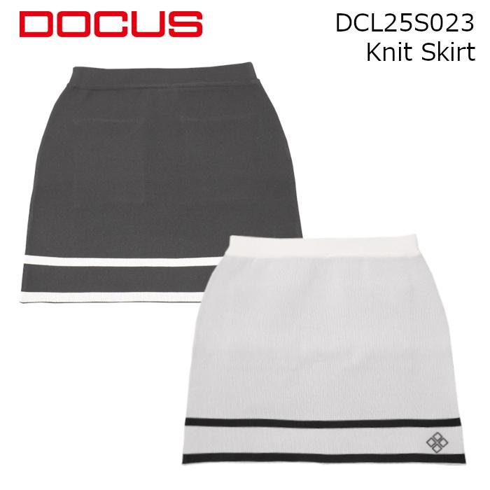 DOCUS ゴルフウェア ドゥーカス ニット スカート 2025 春夏 レディース ブラック/オフホワイト DCL25S023 Knit Skirt : Evolvin - 通販 ...