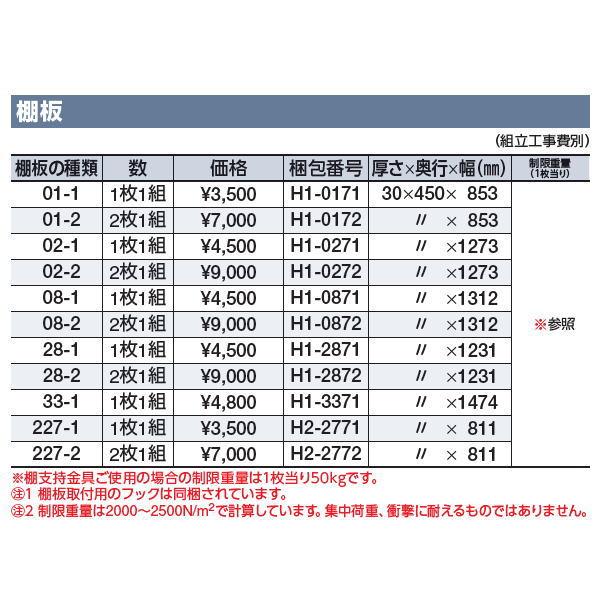 【部品】 イナバ物置 稲葉製作所 バイク保管庫 棚板 02-1 梱包番号H1-0271 1枚1組 厚さ30×奥行450×幅1273mm 棚板取付用フック付き 車庫 倉庫 : ib34-fm ...