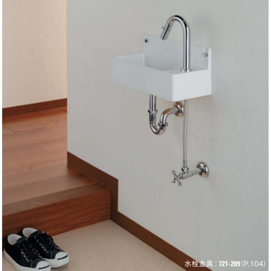 カクダイ KAKUDAI 壁掛手洗器 無彩色 Luju 493-155 壁掛け 住宅設備 建材 水回り 水周り リフォーム 蛇口 水栓 リノベーション DIY : DIY・エクステリアG ...