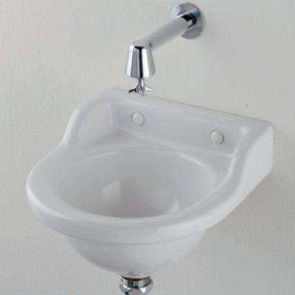 カクダイ KAKUDAI 壁掛手洗器 無彩色 Luju 493-193 壁掛け 住宅設備 建材 水回り 水周り リフォーム 蛇口 水栓 リノベーション DIY : DIY・エクステリアG ...