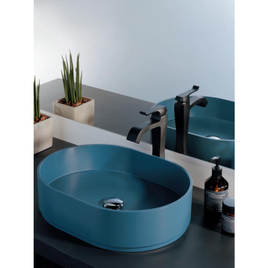 カクダイ KAKUDAI 丸型洗面器 無彩色 Luju 493-260-B マットネイビー 置型 住宅設備 建材 水回り 水周り リフォーム 蛇口 水栓 リノベーシ : DIY・エクステリアG ...