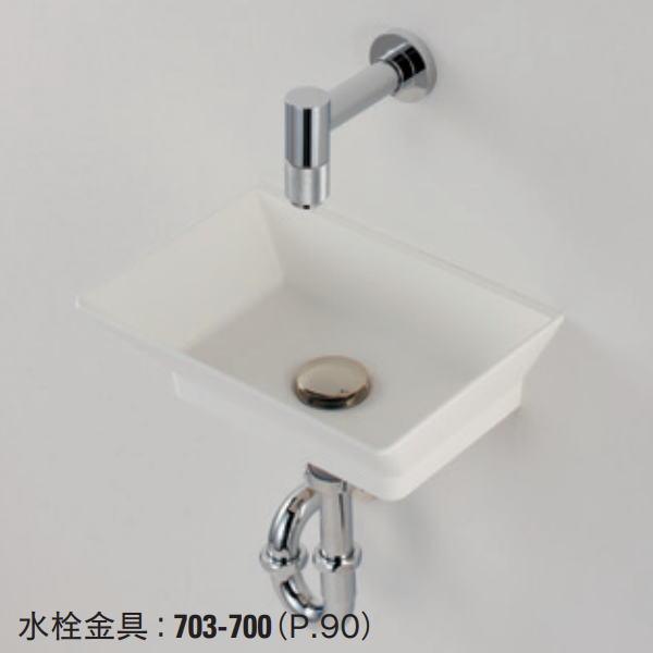 カクダイ KAKUDAI 角型手洗器 無彩色 Luju 493-262-MW マットホワイト 置型、壁掛け兼用 住宅設備 建材 水回り 水周り リフォーム 蛇口 水栓 リフォー : DIY ...