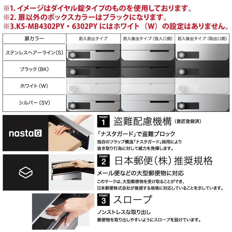 【無料★特典対象】 NASTA ナスタ D-ALL ディーオール KS-MB4002PY-2IC ICカード錠 横開き 2戸用 W360× ...
