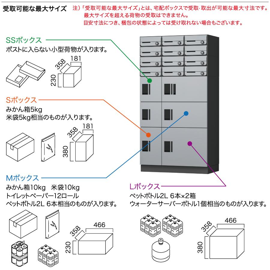集合住宅用 マンション アパート 店舗 業務用 公共 宅配ボックス ポスト NASTA ナスタ ナスタボックス フロント KS-TL07 15世帯用セット 15メール9ボ : kn02sh ...