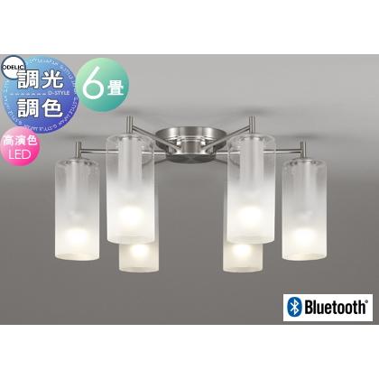 照明 おしゃれ シンプル モダン LED オーデリック ODELIC シャンデリア アクアミスト OC257113BR 電球色〜昼光色 ガラスにフロスト加工 調光調色・〜6畳 : DIY ...