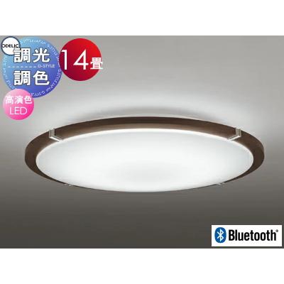 オーデリック ODELIC 調光調色シーリングライト OL251119BCR1 木材エボニーブラウン色 高演色LED 電球色〜昼光色 ツバ付丸形引掛シーリング取付 Bluetooth ...