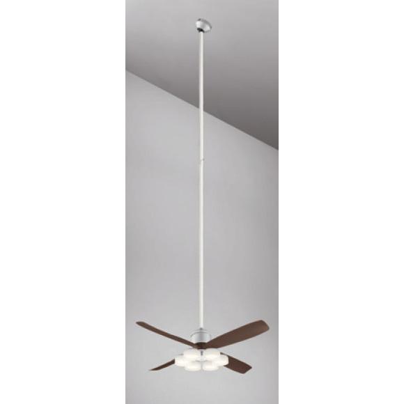 照明 おしゃれ オーデリック ODELIC シーリングファンライト DCモーターファン 4枚羽根 木調 WF080 器具本体 WF616 延長パイプ[長さ:250cm] WF066LR 灯 ...