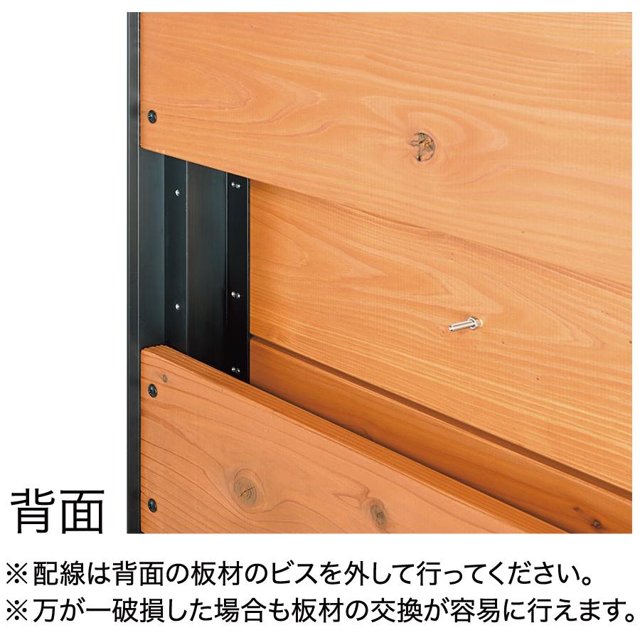 【無料プレゼント対象商品】 ファサードアイテム 機能ウォール オンリーワンクラブ ウッドボーイ 2型 KE1-WB2 天然木 エコアコールウッド : DIY・エクステリアG-STYLE ...