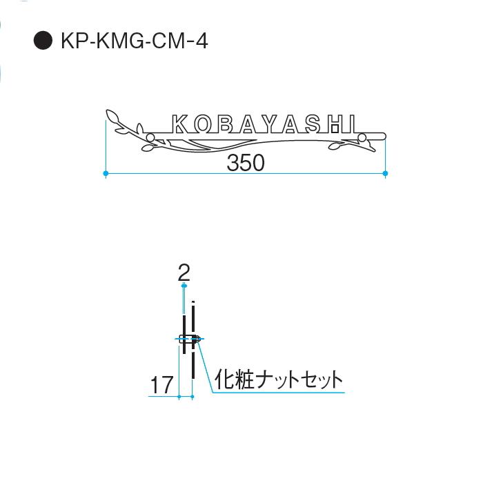 表札 三協アルミ 三協立山 機能ポール用 切り文字表札 KP-KMG-CM-4 ブラック(KC)/ホワイト(WH) ステンレス 戸建て オーダー :sk03-2209-01-004:DIY ...