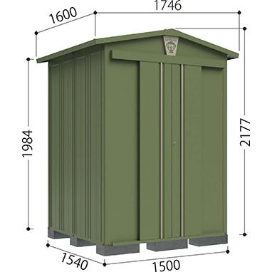 【無料★特典対象】 タクボ物置 LEISURE リジュー LSN-1808 2カラー 間口1832 奥行き840 高さ2212 TAKUBO 田窪工業所 物置 収納 三角屋根 切妻 収納庫 ...