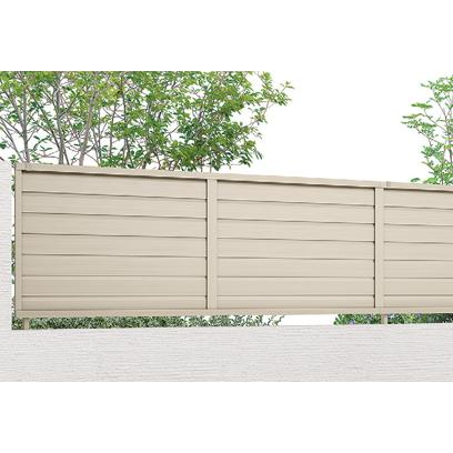 【無料★特典対象】 フェンス 目隠し LIXIL フェンスAB YL2型 フェンス本体 木調色 H1200 横ルーバー2 (リクシル) TOEX 境界 屋外 アルミ 形材フェンスガー ...