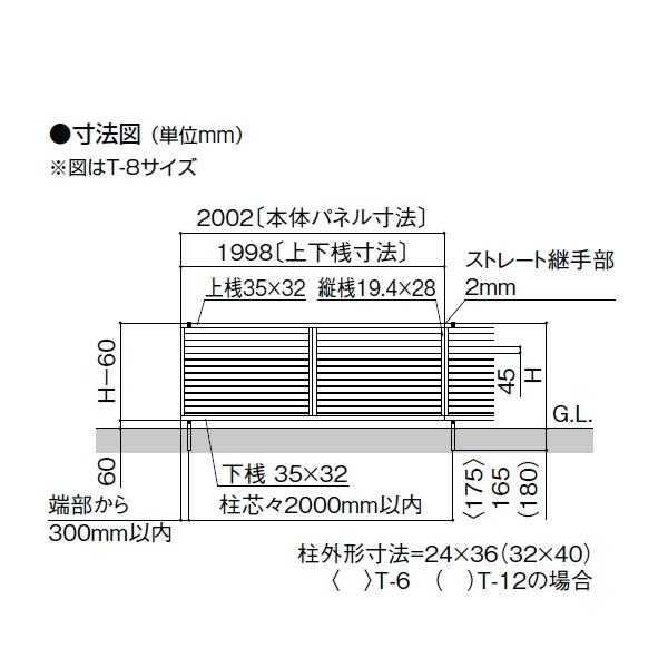 フェンス 目隠し LIXIL(リクシル) TOEX フェンスAB YM2型 フェンス本体 H1200 横目隠し2 境界 屋外 アルミ 形材フェンスガーデン DIY 塀 壁 囲い :to06 ...