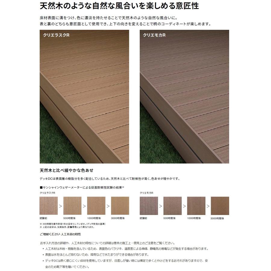 ウッドデッキ LIXIL リクシル TOEX デッキDC 束柱B仕様 ロング束柱(調整式 最大H1000) 5.0間×15尺 間口8846mm×奥行4516mm×高さ1000mm 人工木 セッ ...