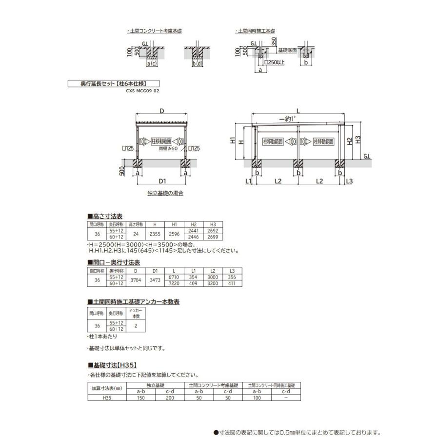 カーポート 1台用 YKK YKKap ジーポート Pro 900タイプ 単体柱4本 60-36 H24 横材なし アルミ色 明かり取りなし MCG（単体・奥行延長） 駐車 車 : DIY ...