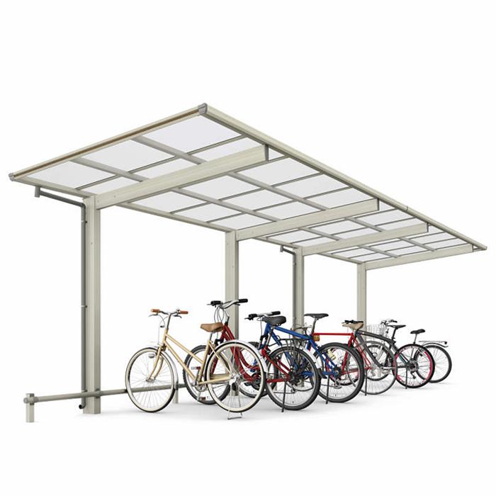 【無料★特典対象】 関東・東海エリア限定配達 サイクルポート YKK YKKap エフルージュ ミニ FIRST 600タイプ たて2連棟セット J43・43-21 セミハイ : DIY ...