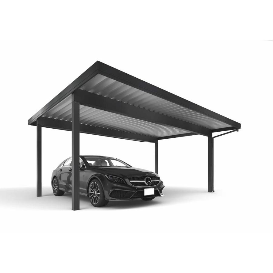 YKK AP カーポート 2台用 工事付 ジーポートpro 1500タイプ 60-60 H24 基本工事費込み ジーポートプロ 2台 車庫 駐車場屋根 頑丈 後付け おしゃれ 人気 ...