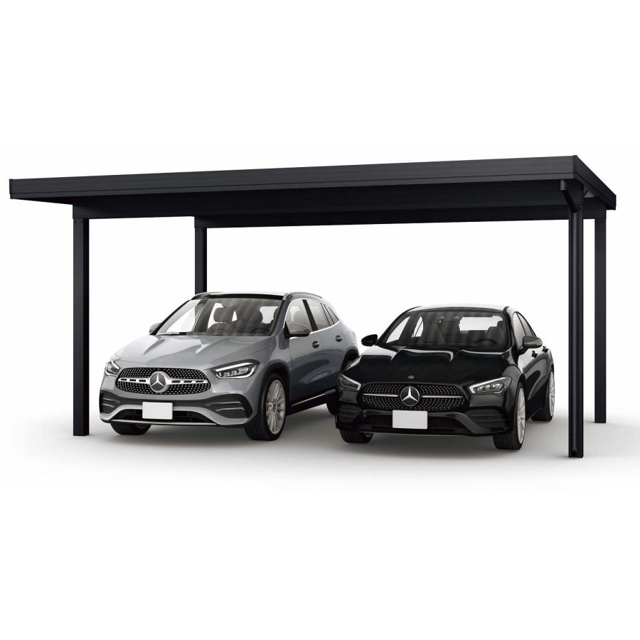 カーポート 2台用 工事付 ジーポートpro 1500タイプ 55-55 基本工事費込み「H25/スチール折板屋根/ YKK AP」 :10000009:エクステリアTAMA - 通販 ...