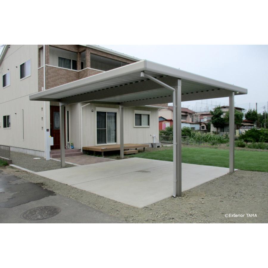 カーポート 2台用 工事付 ジーポートpro 1500タイプ 55-55 基本工事費込み「H25/スチール折板屋根/ YKK AP」 :10000009:エクステリアTAMA - 通販 ...