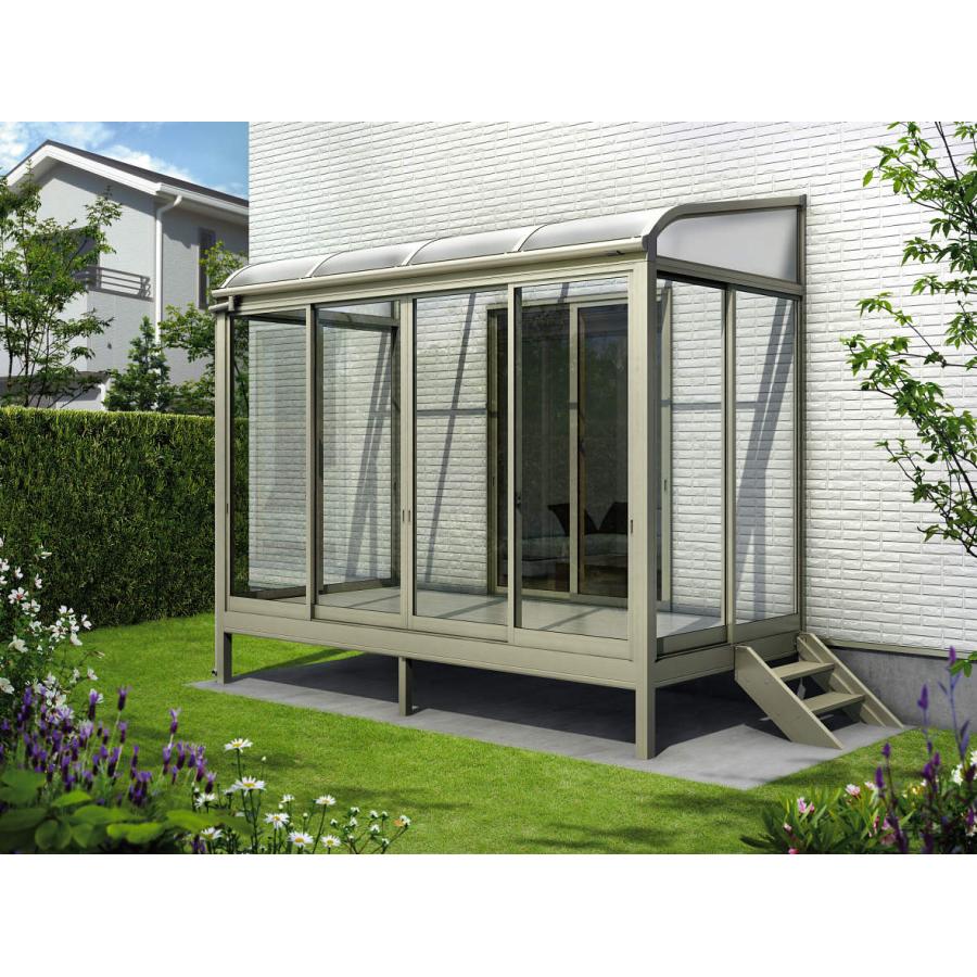 YKK AP サンルーム 工事付 ソラリア テラス囲い 2間×4尺 アール屋根 ポリカ屋根材 基本工事費込み 後付け ランドリールーム おしゃれ 人気 : エクステリアTAMA - 通販 ...