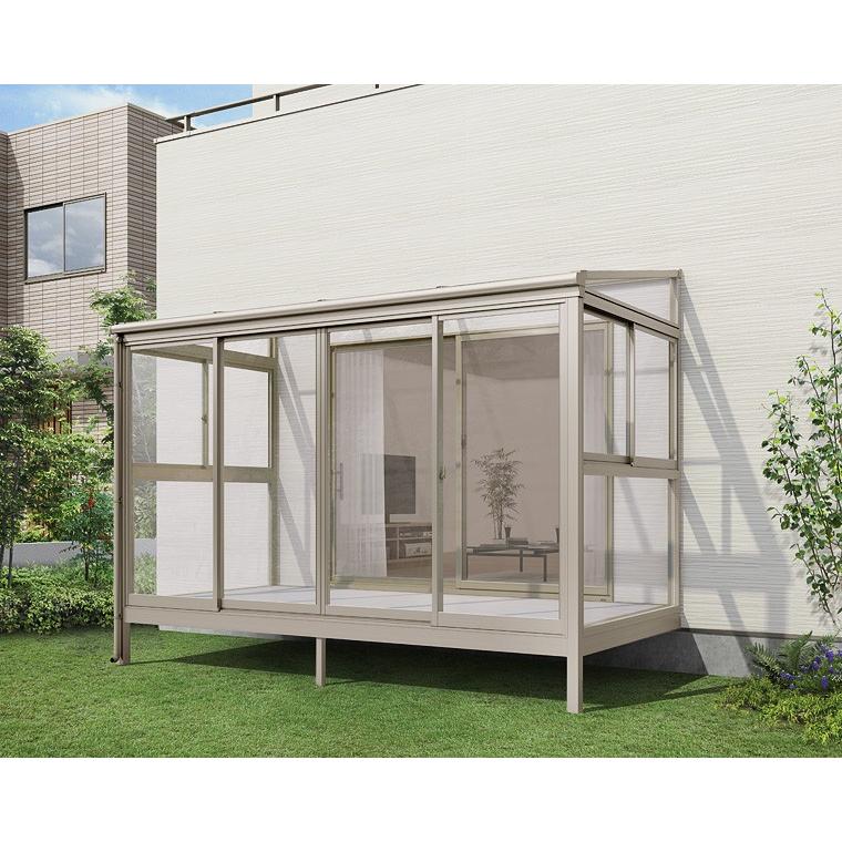 サンルーム 工事付 サニージュ 間口1.5間×出幅3尺 フラット屋根 熱線吸収ポリカ屋根材 基本工事費込み「LIXIL/リクシル」人気 ...