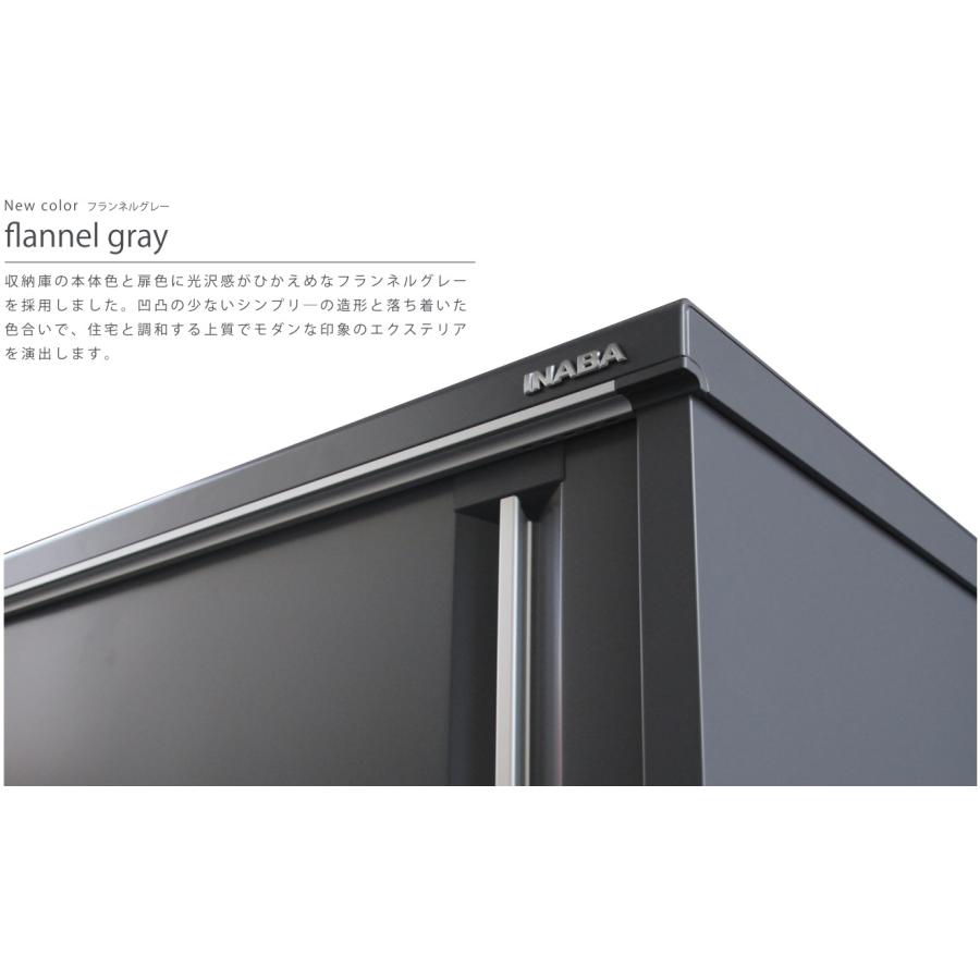 シンプリー イナバ物置 フランネルグレー色 MJX-177EF(EPF) 標準組立付 稲葉製作所 物置 物置き 屋外 収納庫 タイヤ 人気 おしゃれ デザイン物置 防災 : エクステリア ...